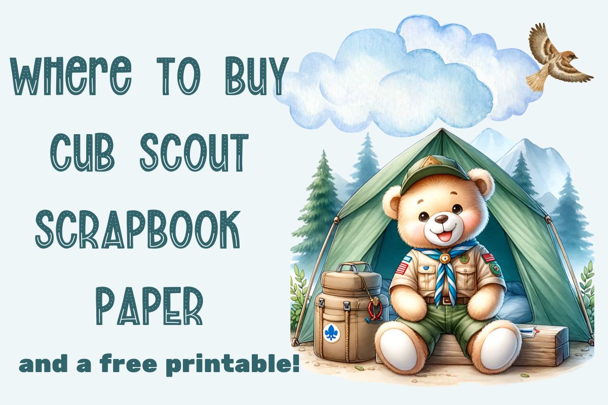 Where to Buy Cub Scout Scrapbook Paper and Some Freebies!