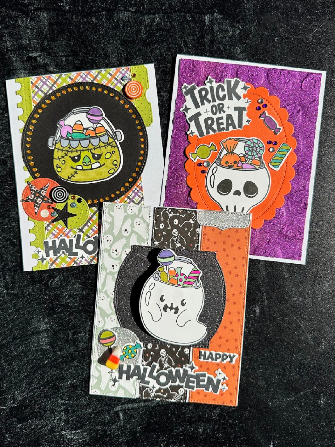 8 Halloween Cards from SSS Halloween Treats Kit