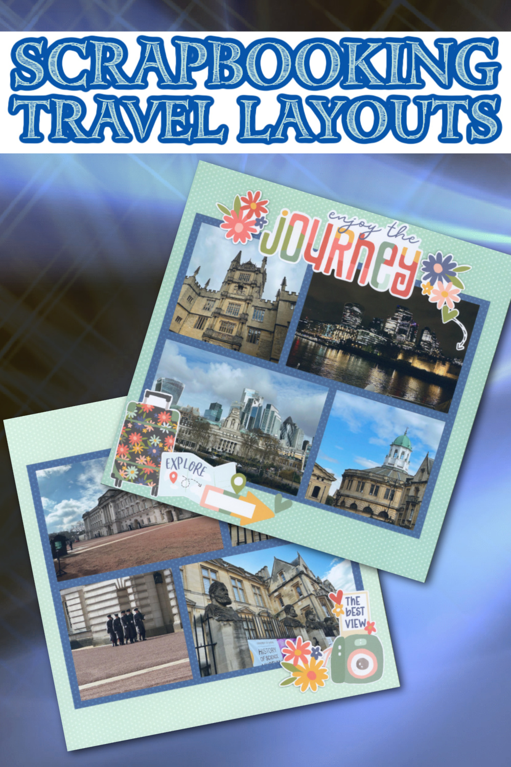 Three Travel Layouts Using Simple Stories Pack Your Bags Collection